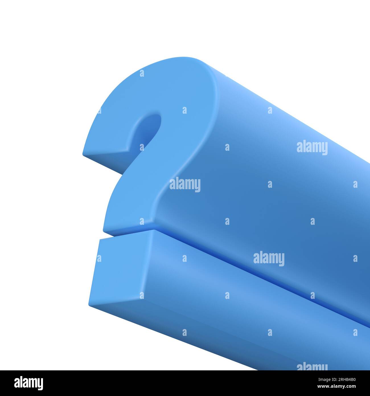 3d Realistic blue question mark. luxury template decorative design ...