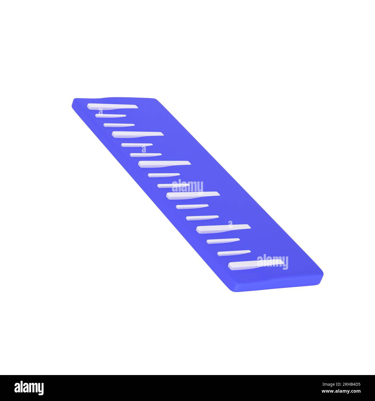 3D Ruler icon school isolated with clipping path. Simple office ...
