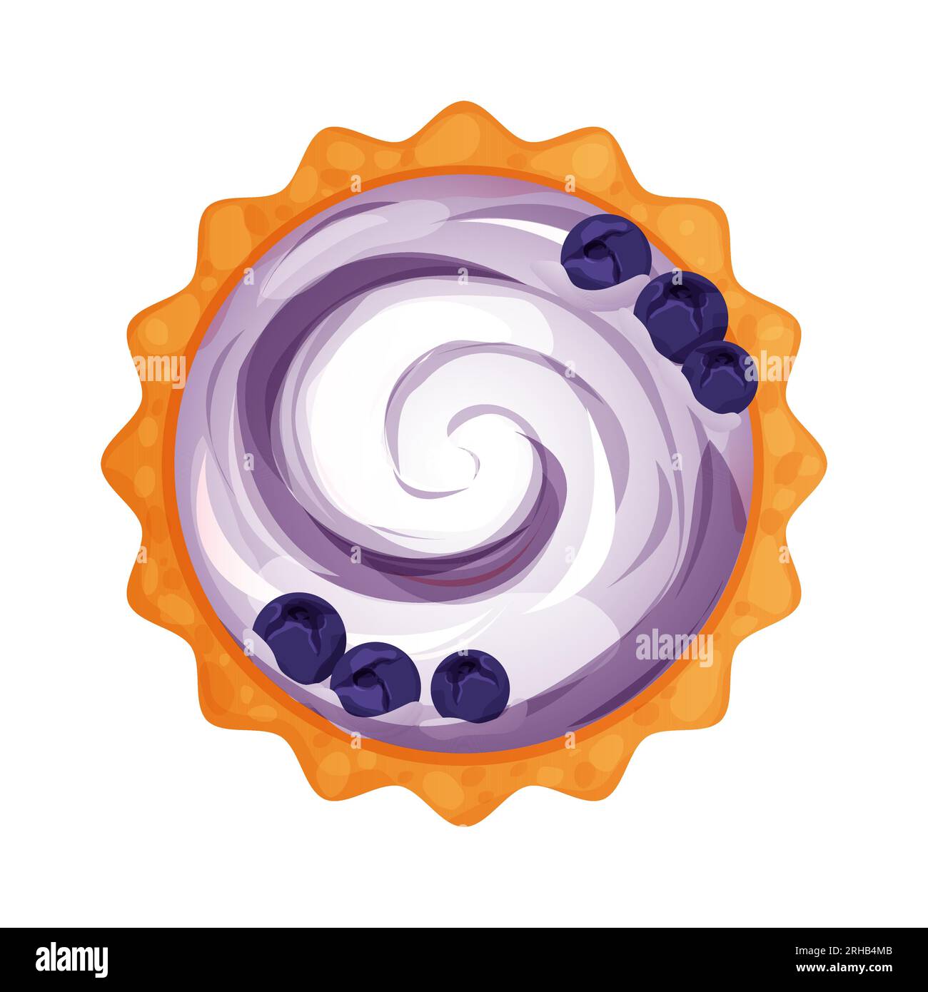 Whole Blueberry Pie Clipart
