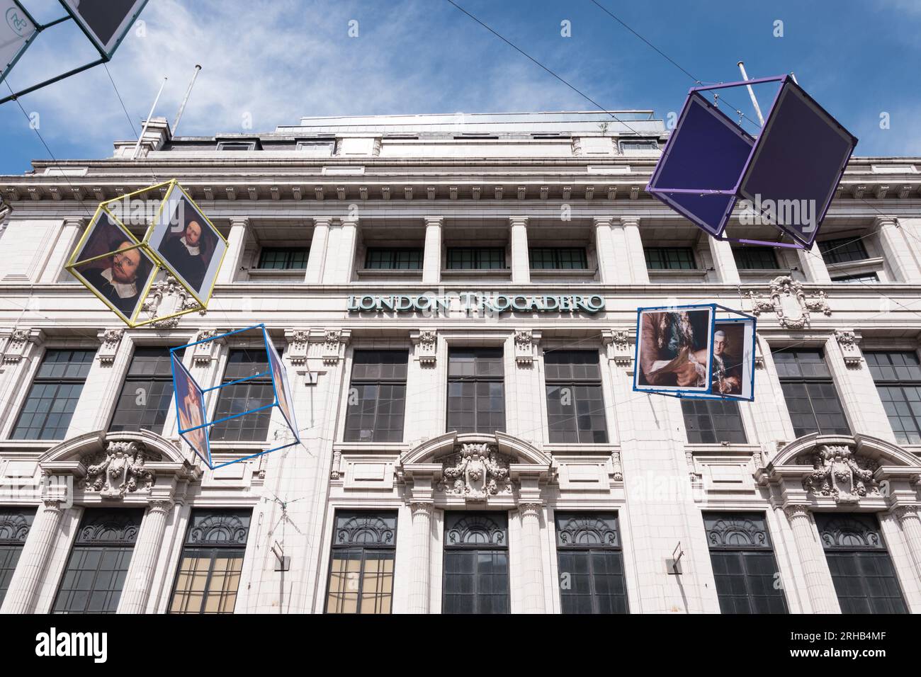 Exterior facade of a spruced-up London Trocadero, soon to house a ...