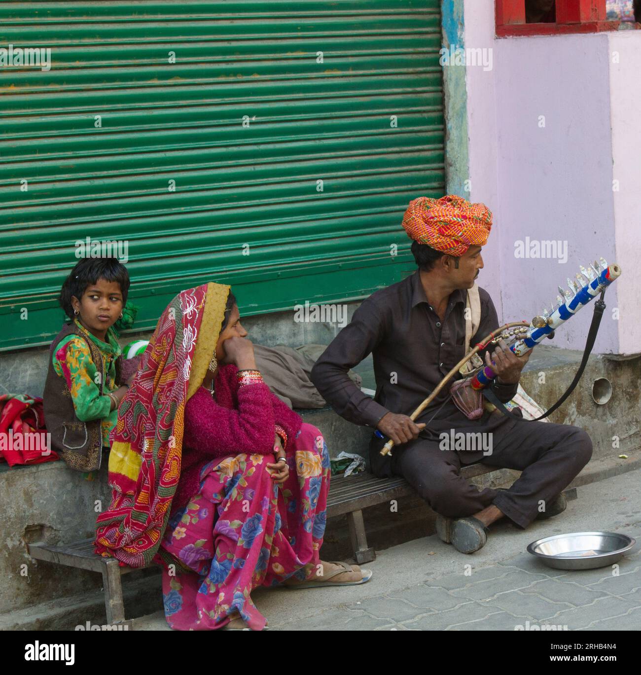India, Dharamsala - March 12, 2018: Indian Gypsies. People of Bhopa ...