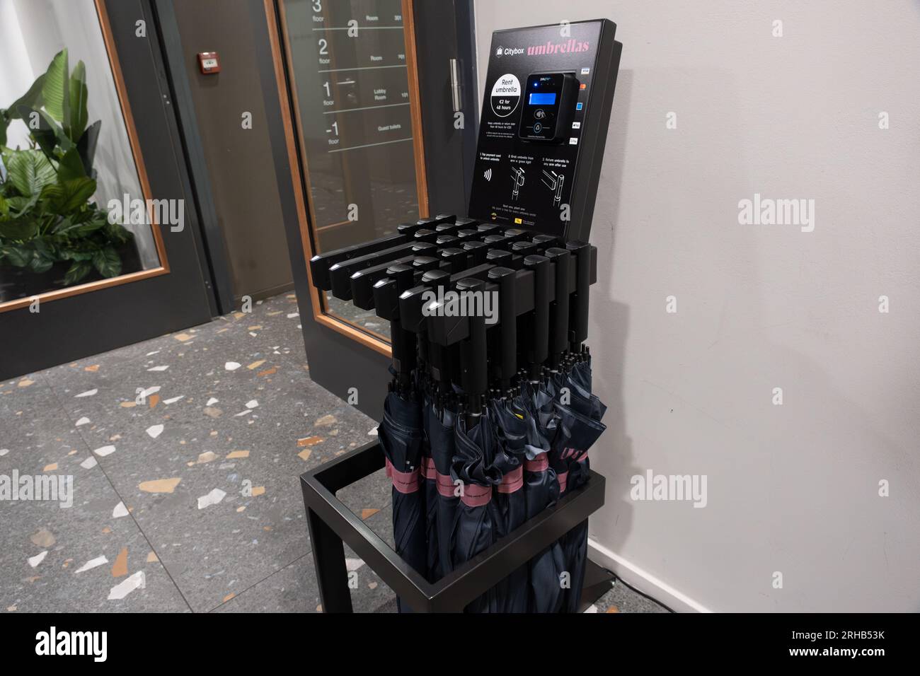 Antwerp, Belgium - 9 September 2022: Umbrella-Sharing Service Stock ...