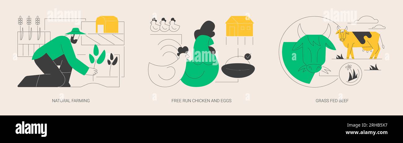 Ecological farming abstract concept vector illustrations Stock Vector ...