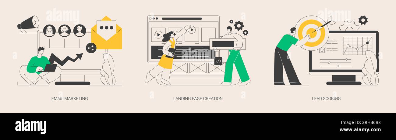 Digital promo campaign abstract concept vector illustrations Stock ...