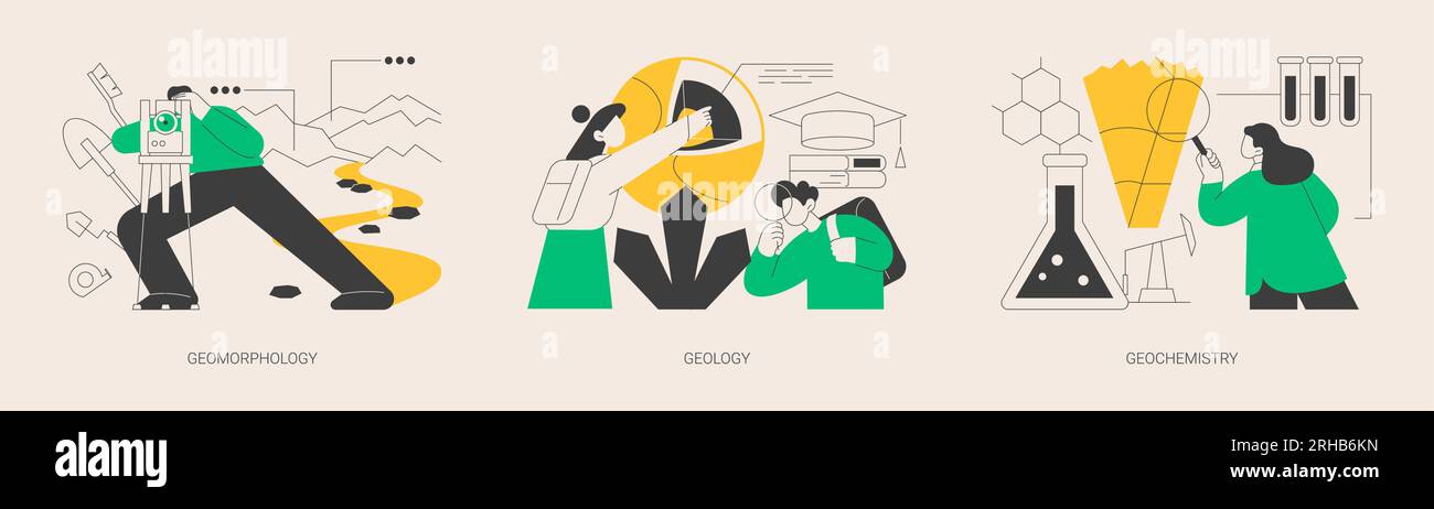 Earth science abstract concept vector illustrations Stock Vector Image ...