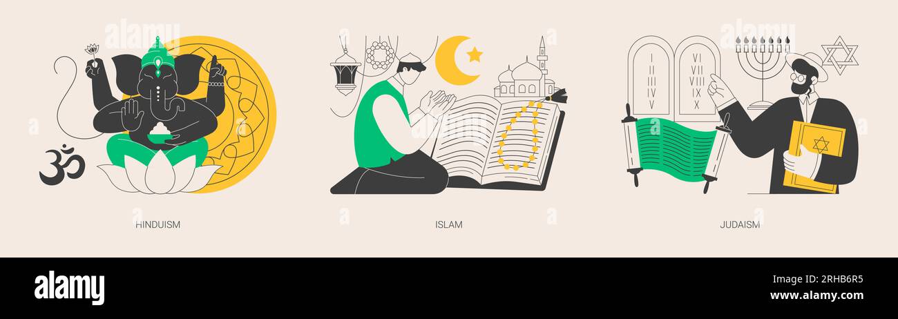 Religions of the world Stock Vector Images - Alamy