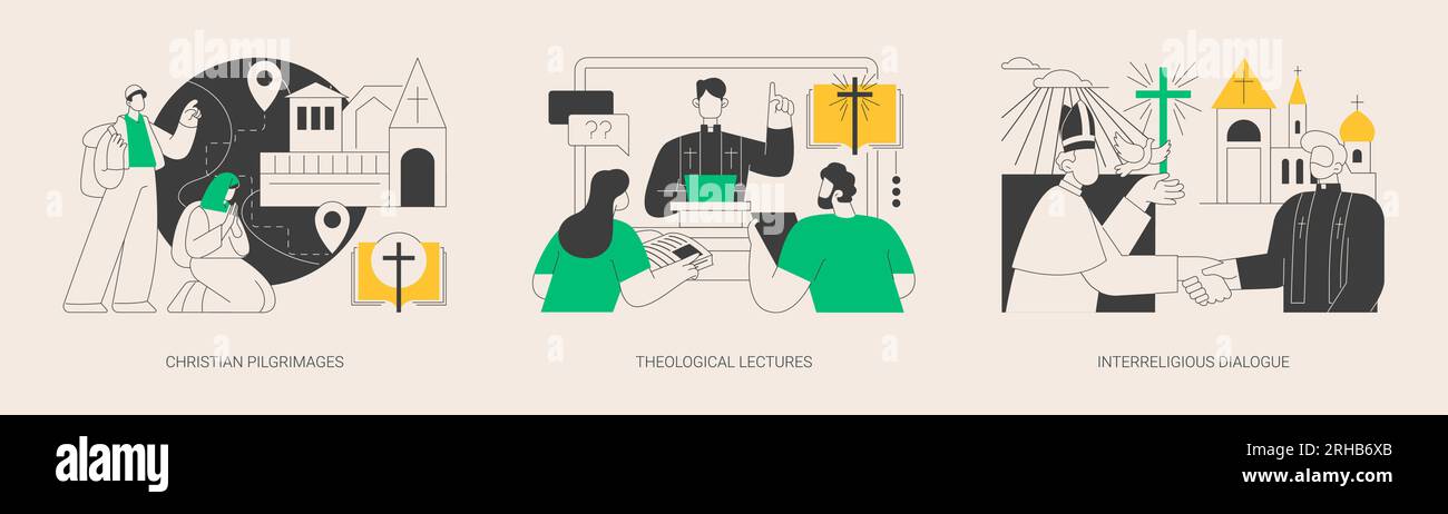 Doctrine of god abstract concept vector illustrations Stock Vector ...