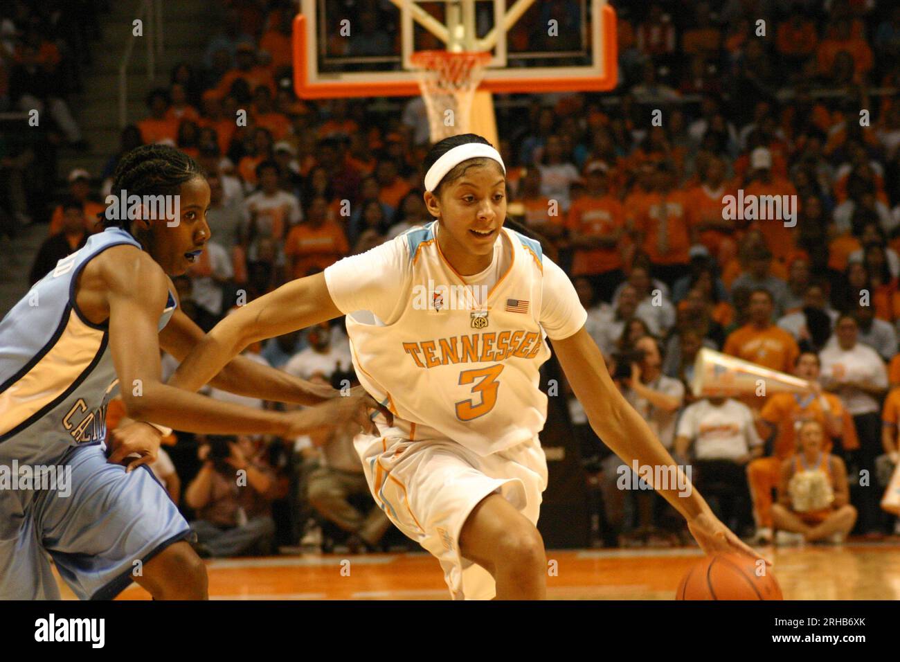 Candace Parker drives to the basket during her final season as a Lady ...