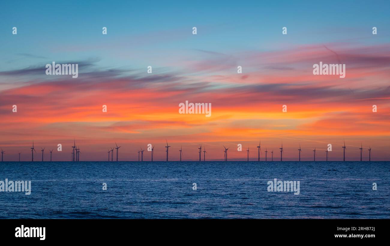 Offshore wind farm sunrise hi-res stock photography and images - Alamy
