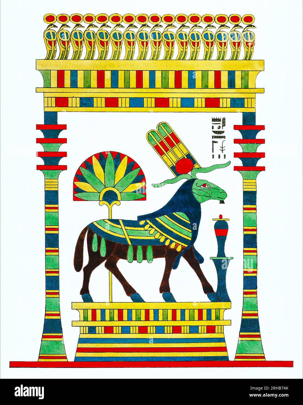 Amon Amon Ra Illustration From Pantheon Egyptien By Leon Jean Joseph Dubois Original From The