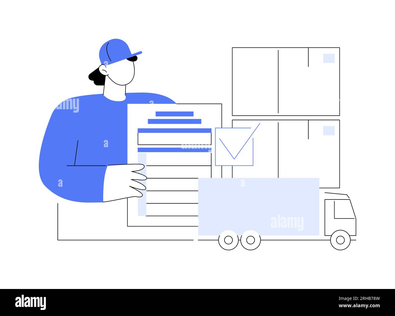 Customs declaration abstract concept vector illustration Stock Vector ...