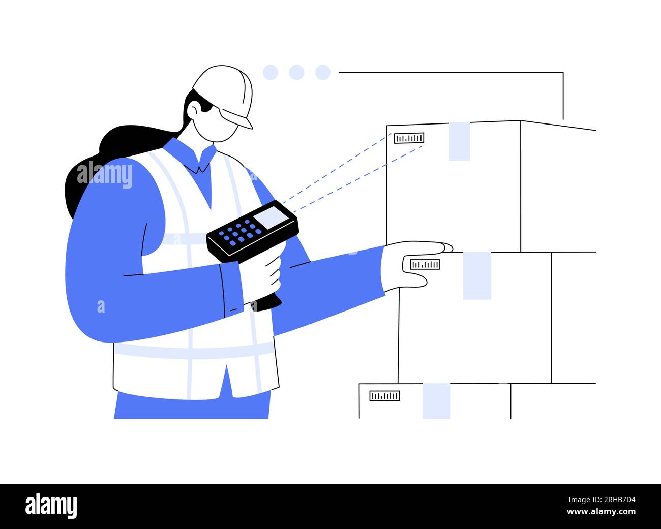 Barcode reader abstract concept vector illustration Stock Vector Image ...