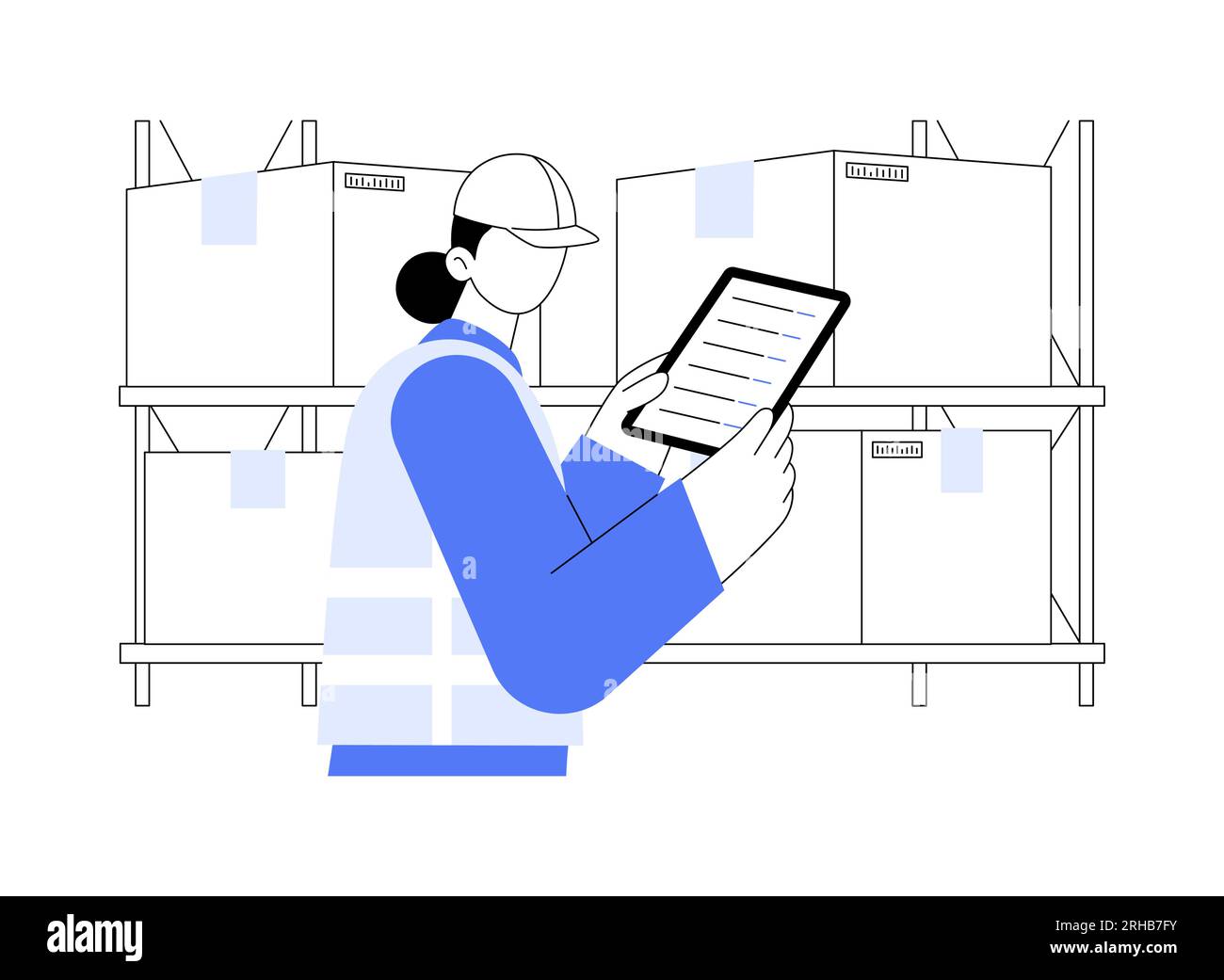 Inventory tracking abstract concept vector illustration Stock Vector ...