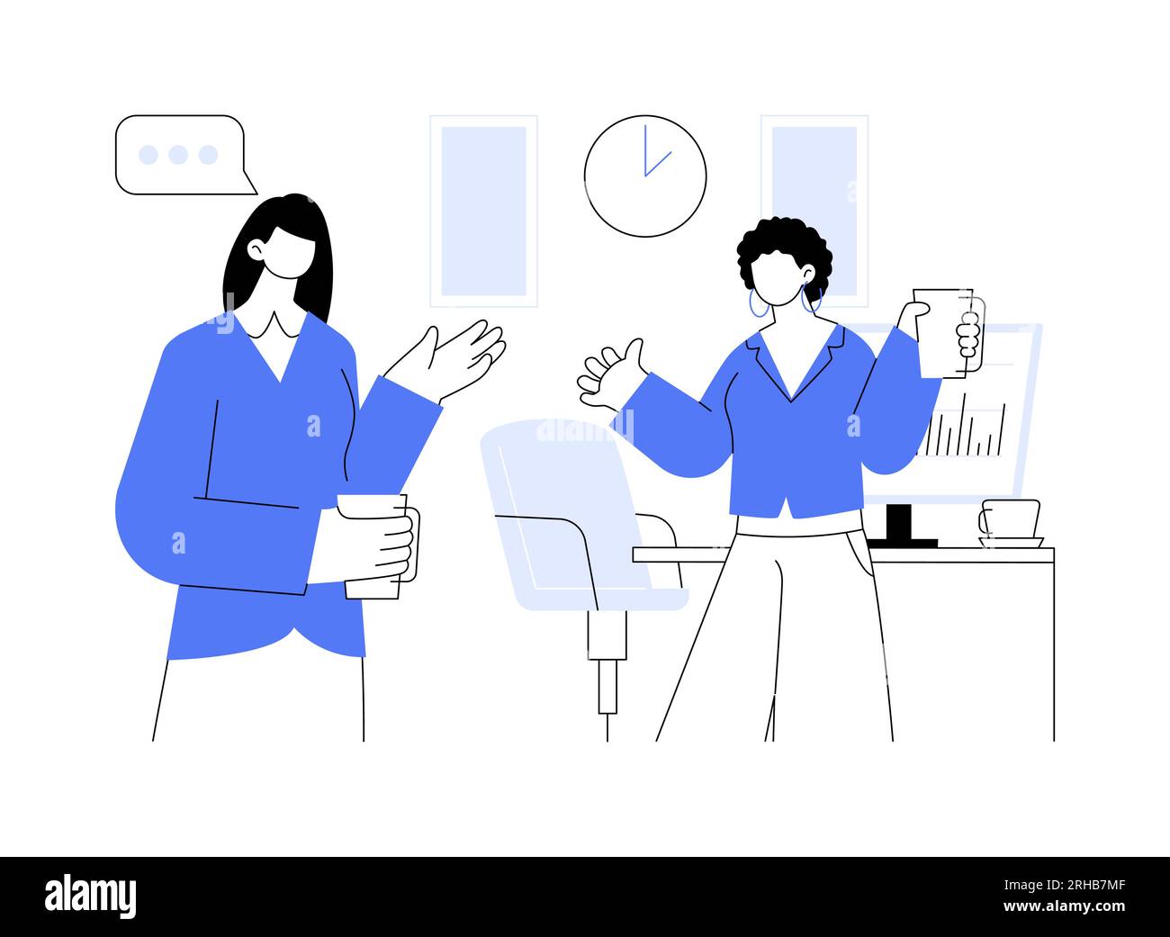 Internal communication abstract concept vector illustration Stock ...