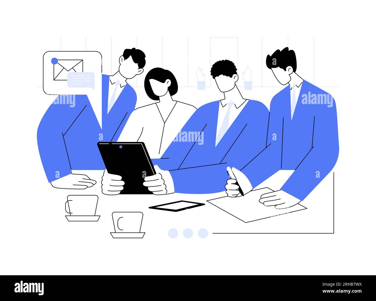 Corporate news and updates abstract concept vector illustration Stock ...