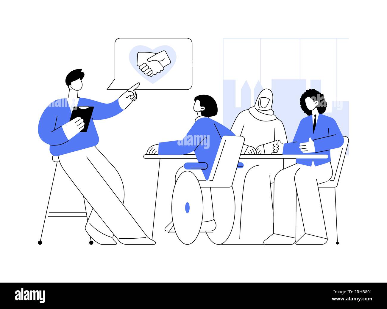 Diversity training abstract concept vector illustration Stock Vector ...