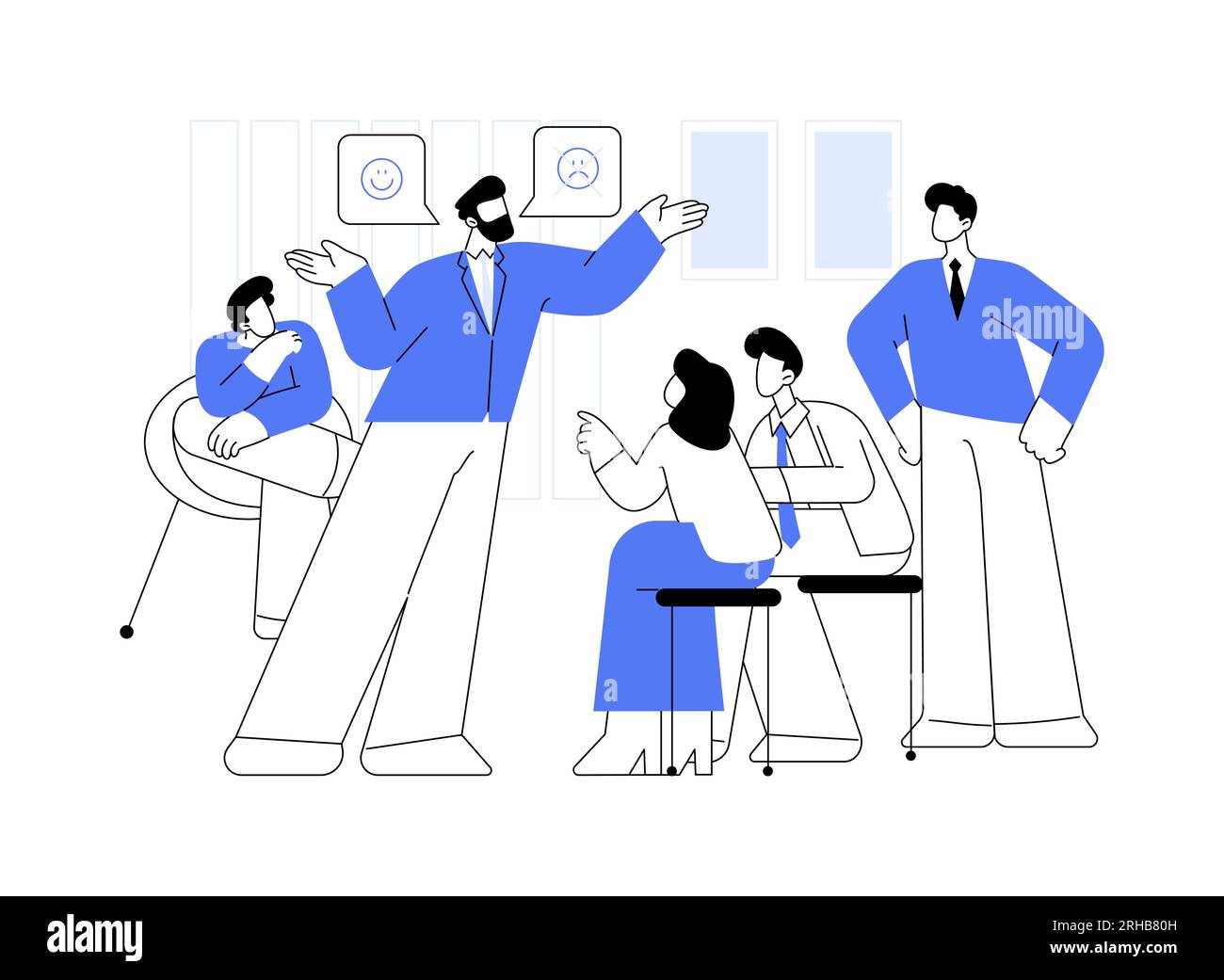 Communication improvement abstract concept vector illustration Stock ...