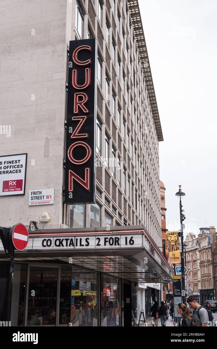 Curzon soho cinema exterior hi-res stock photography and images - Alamy