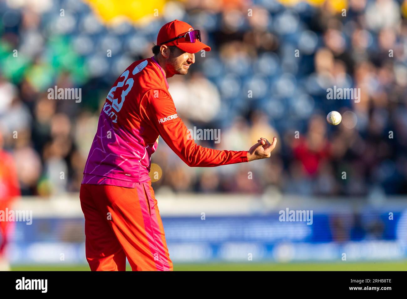 Sophia Gardens, Cardiff, UK. 14th Aug, 2023. The Hundred Mens Cricket ...