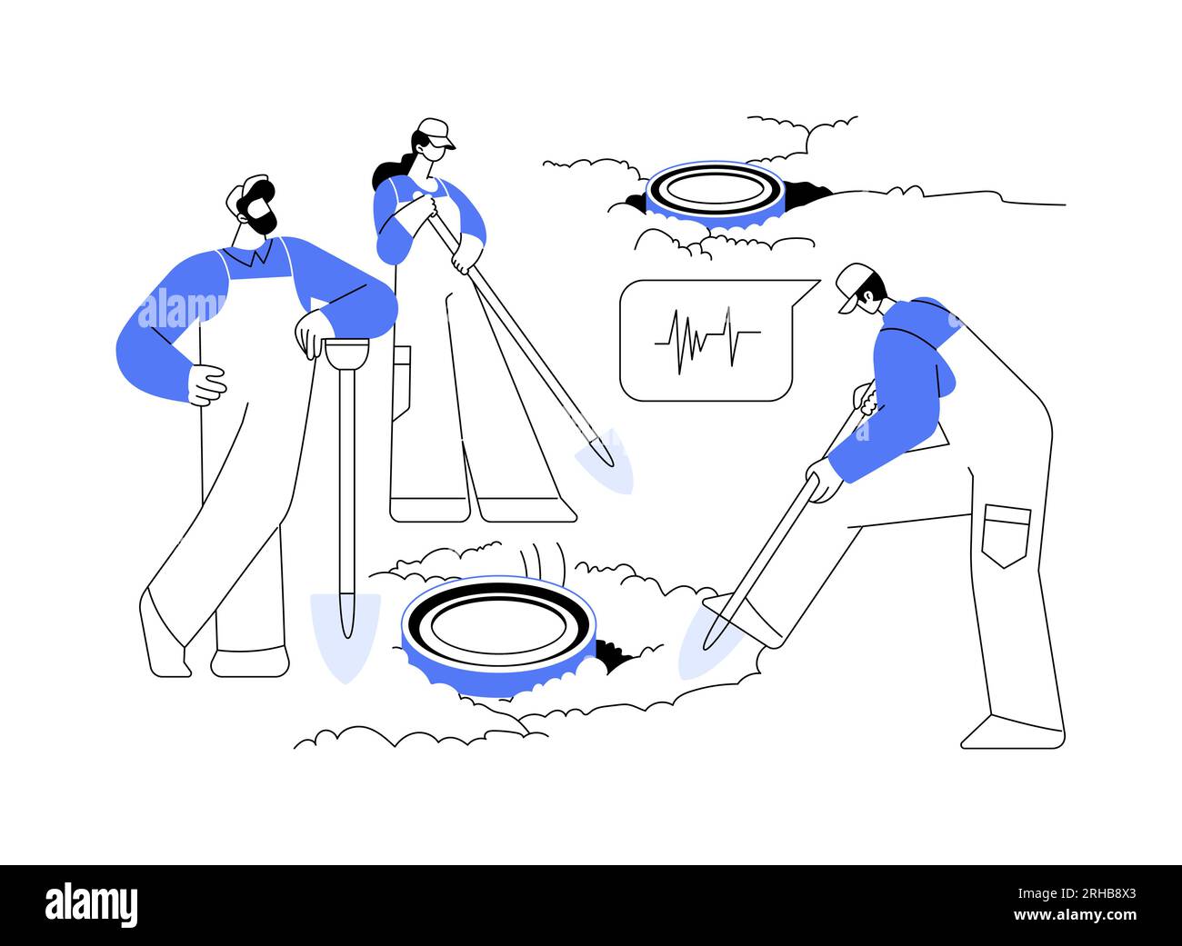 Seismic sensors abstract concept vector illustration Stock Vector Image & Art - Alamy