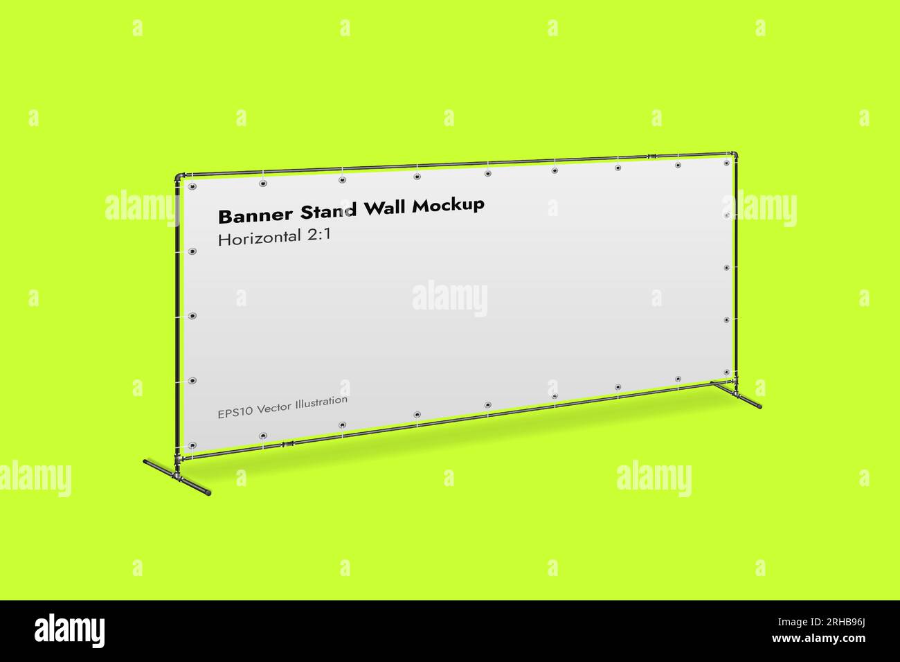 Banner Stand Wall on Green Background Vector Illustration Stock Vector ...