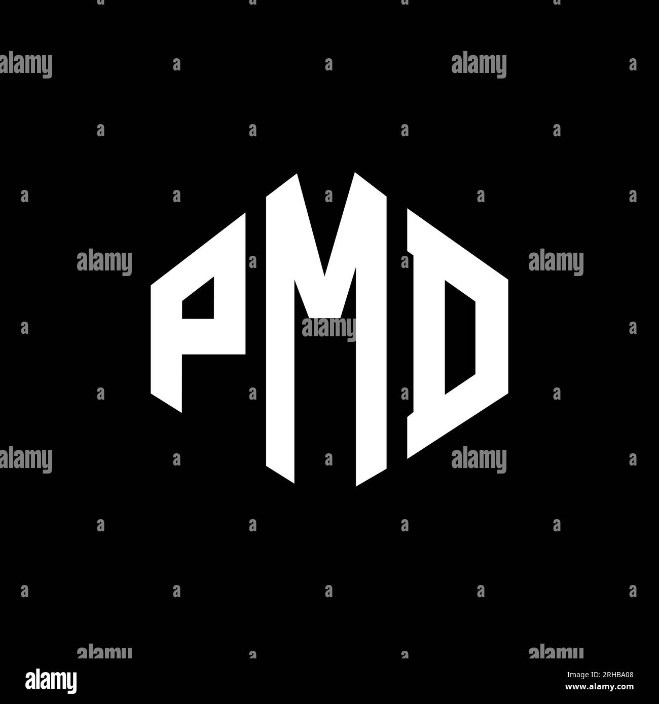 Pmd Letter Logo Design With Polygon Shape Pmd Polygon And Cube Shape