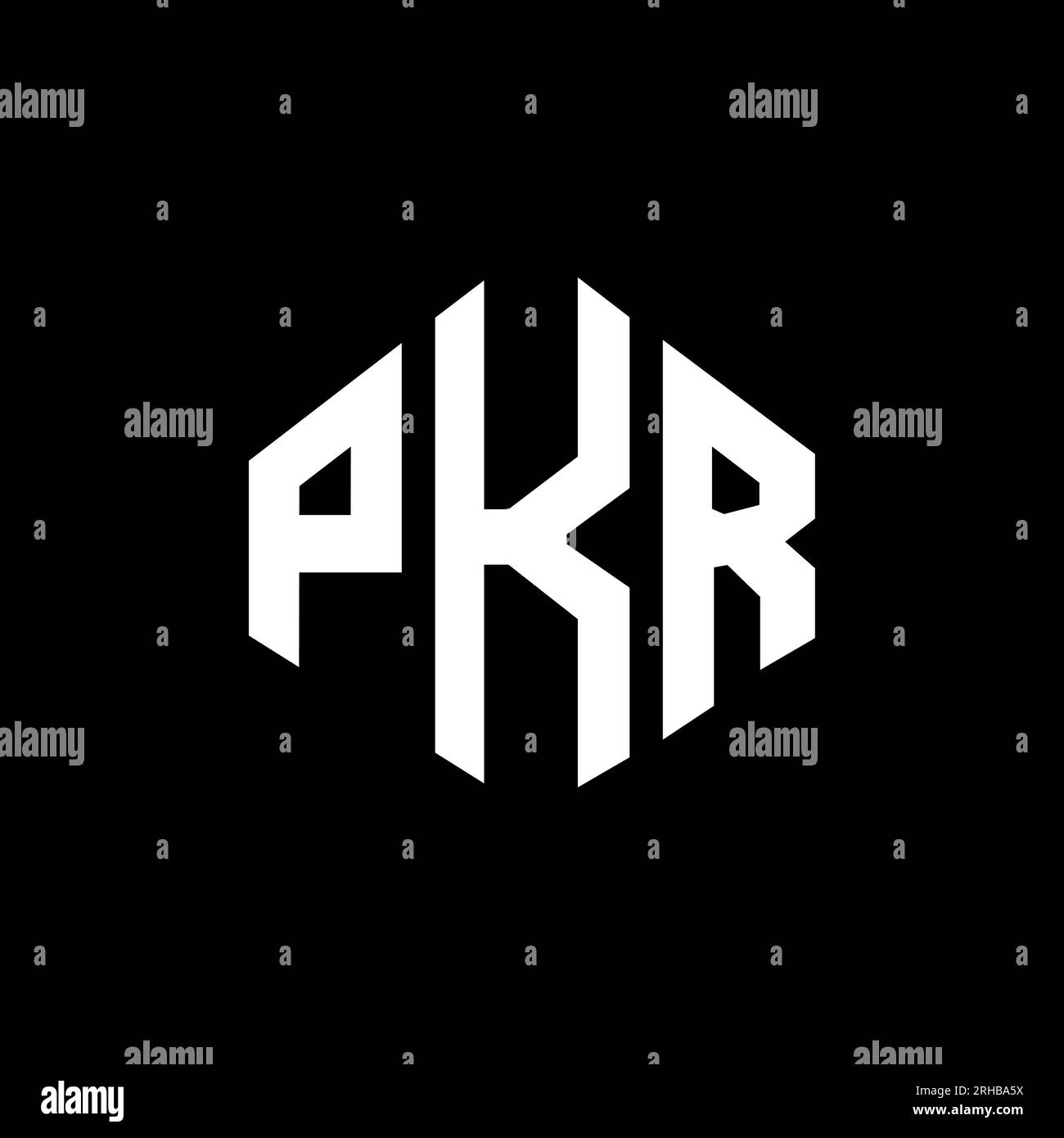 Pkr logo design Stock Vector Images - Alamy