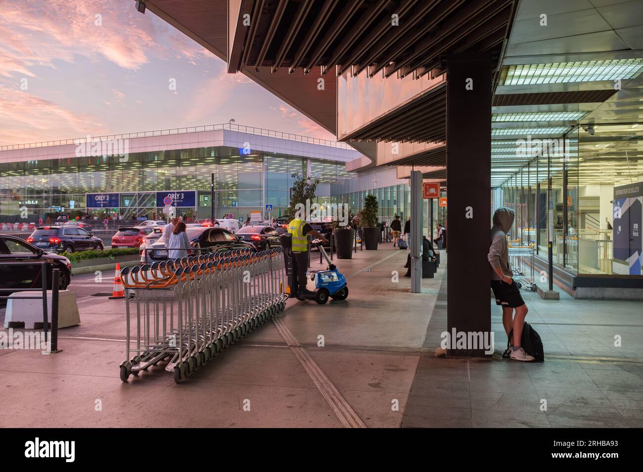 Orly, FR - 31 August 2022: Exterior of Paris Orly Airport in early ...