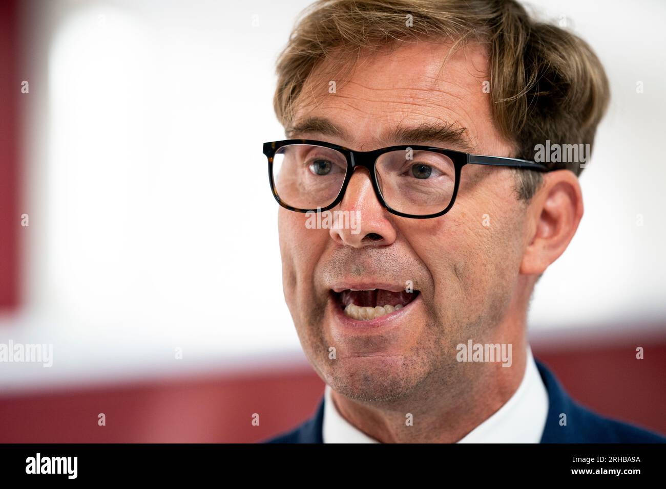 Tobias Ellwood, chair of the Defence Select Committee, speaking at an ...