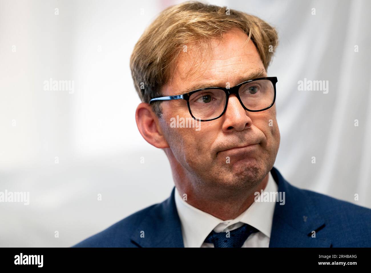 Tobias Ellwood, chair of the Defence Select Committee, speaking at an ...