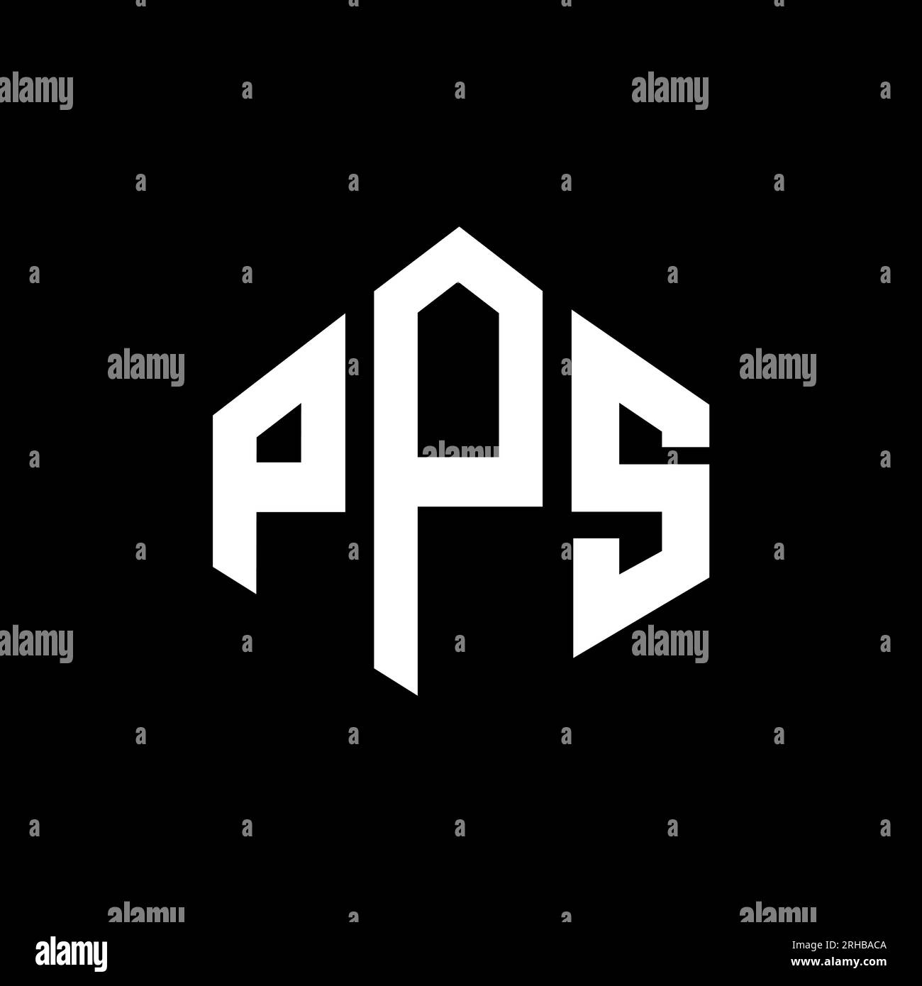 PPS letter logo design with polygon shape. PPS polygon and cube shape ...