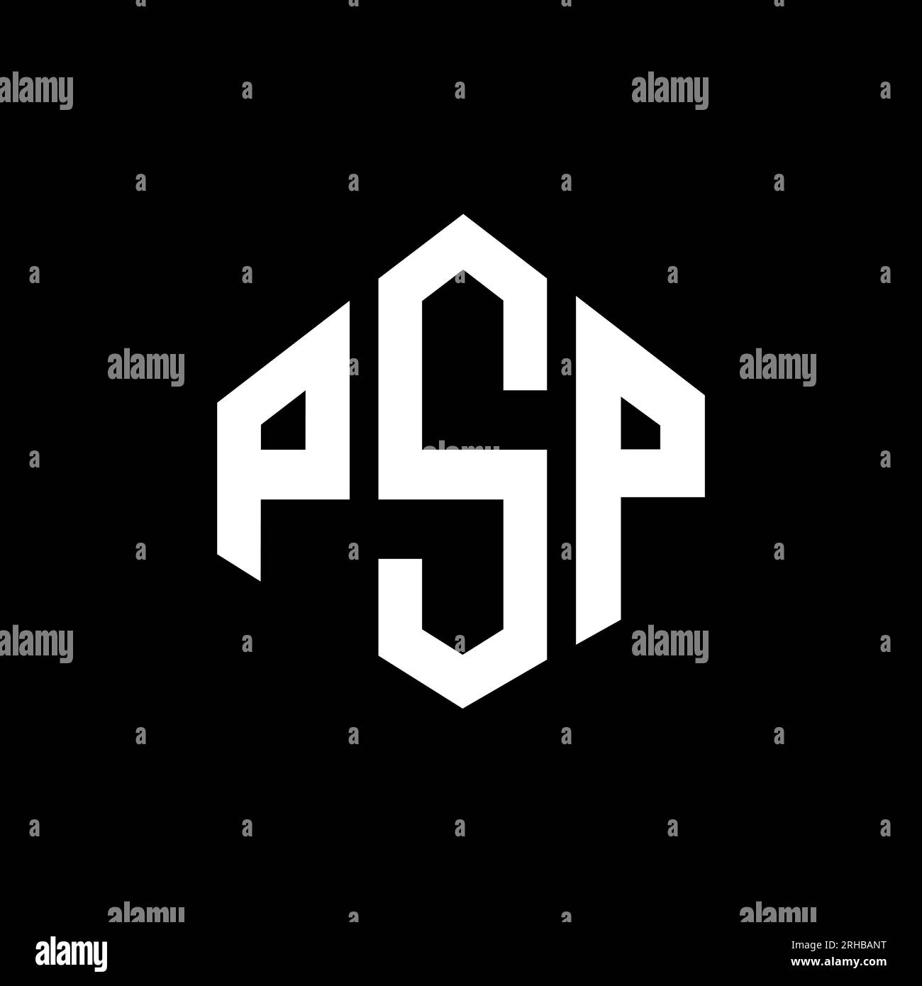 PSP letter logo design with polygon shape. PSP polygon and cube shape ...