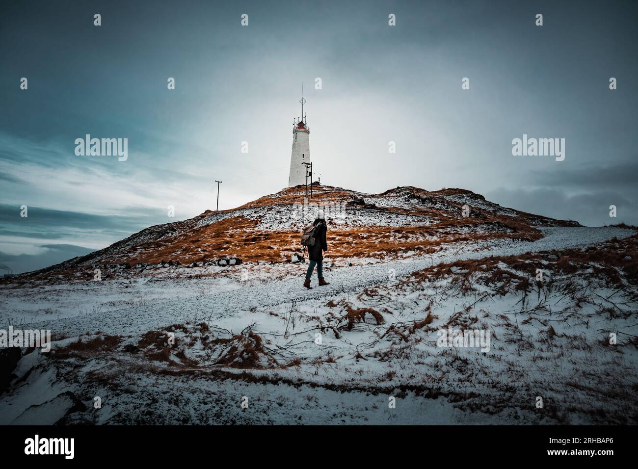 Reykjanesviti is Iceland's oldest lighthouse, located at Reykjanesta It ...