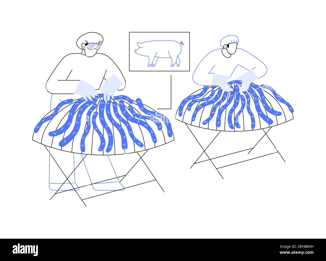 Sun-dried meat abstract concept vector illustration Stock Vector Image ...