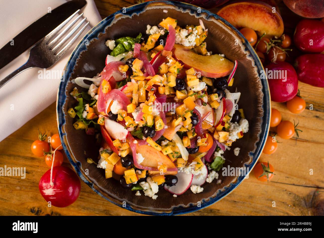 Farm Fresh Salad Stock Photo - Alamy