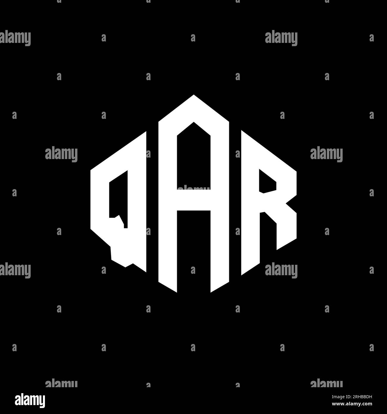 Qar Letter Logo Design With Polygon Shape Qar Polygon And Cube Shape Logo Design Qar Hexagon