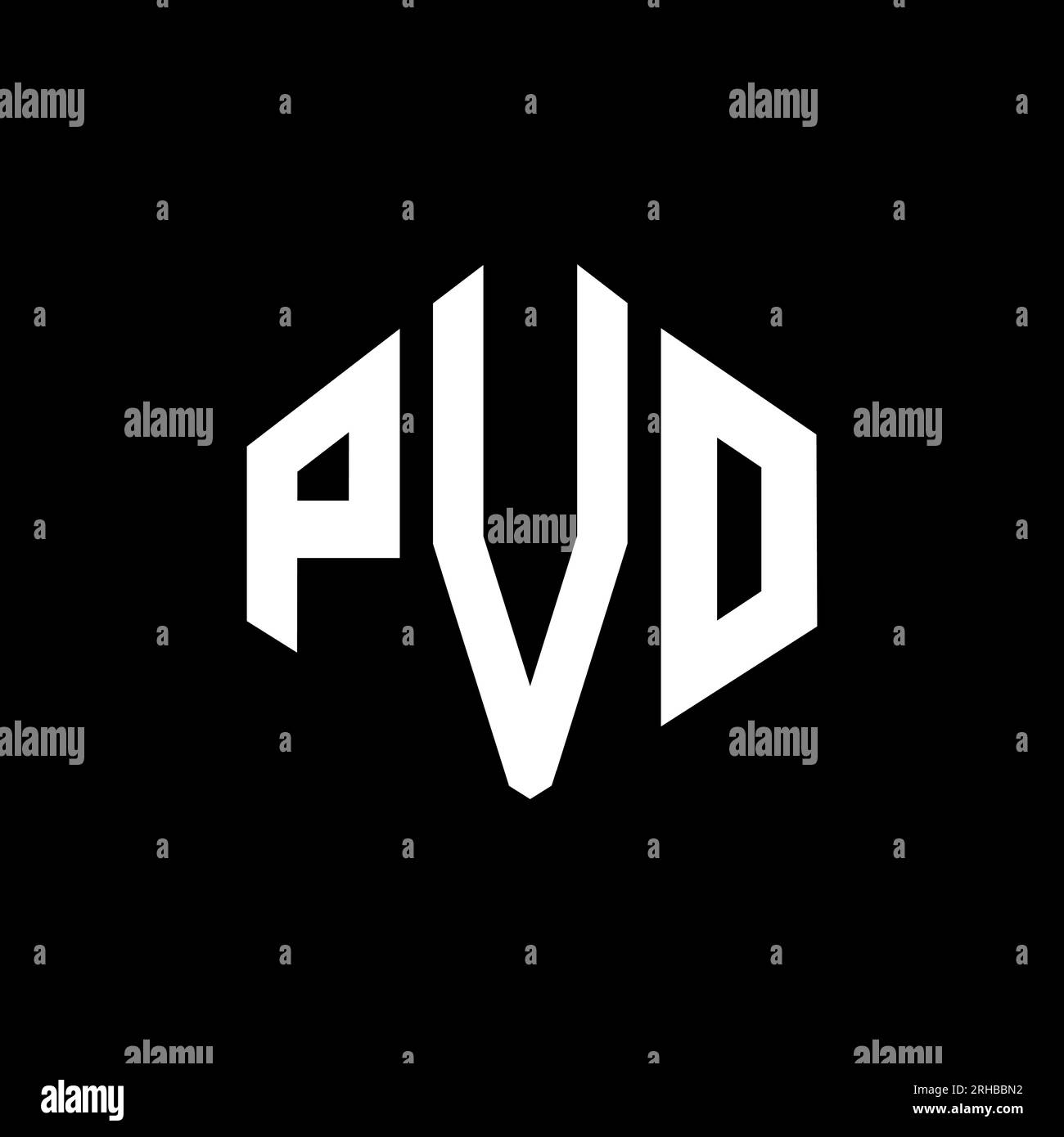 PVO letter logo design with polygon shape. PVO polygon and cube shape ...