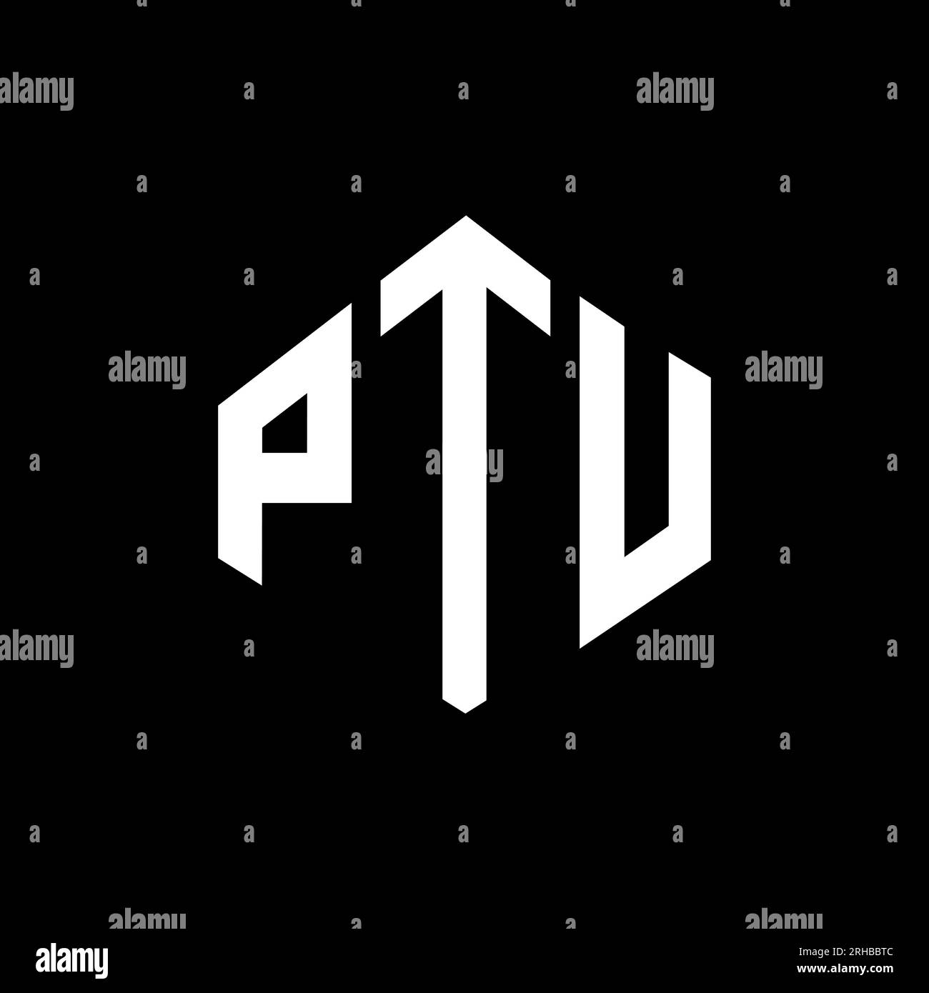 Ptu logo design Black and White Stock Photos & Images - Alamy