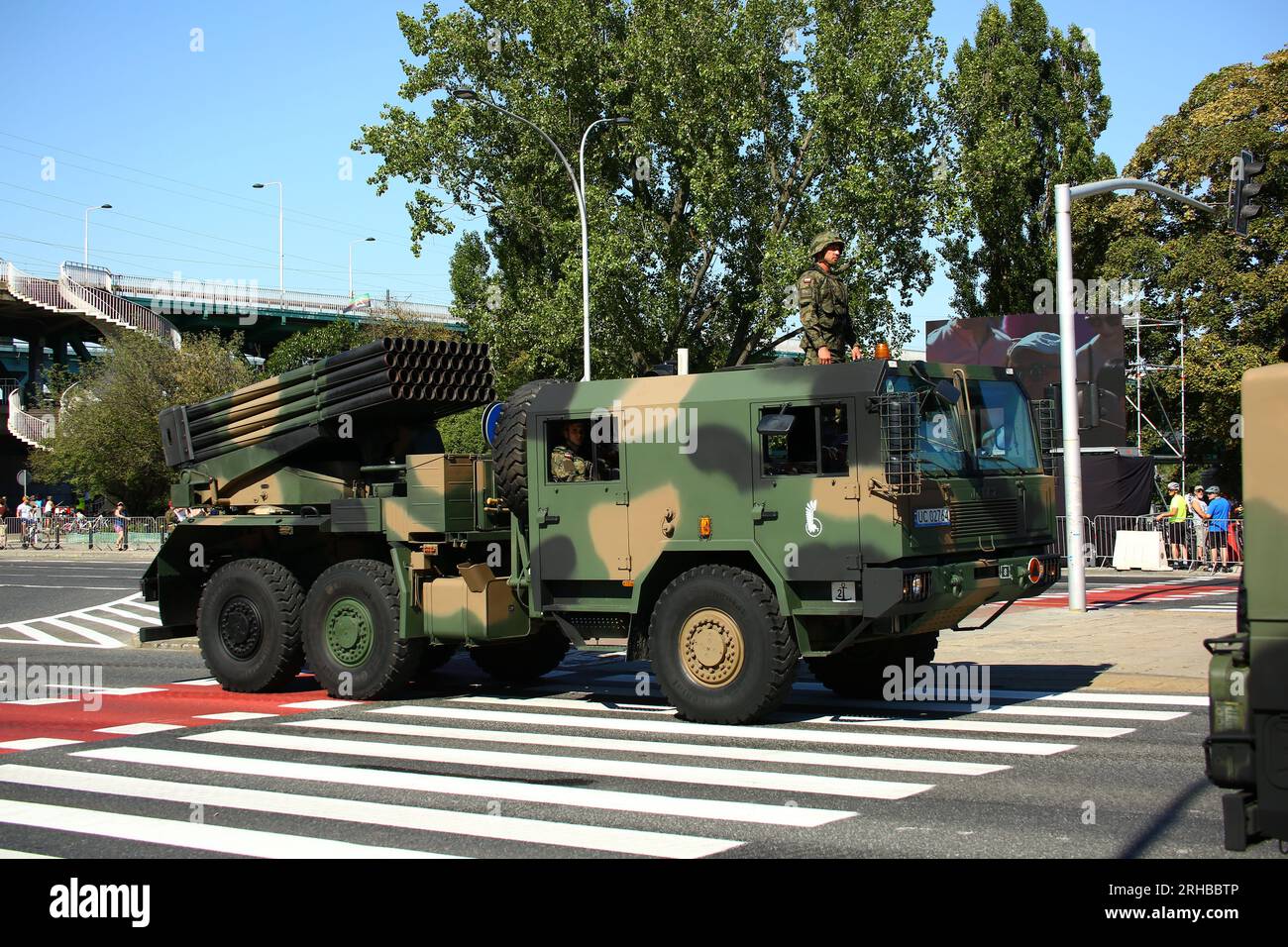 Poland, Warsaw: Polish Army presents a Langusta WR-40 rocket launcher ...