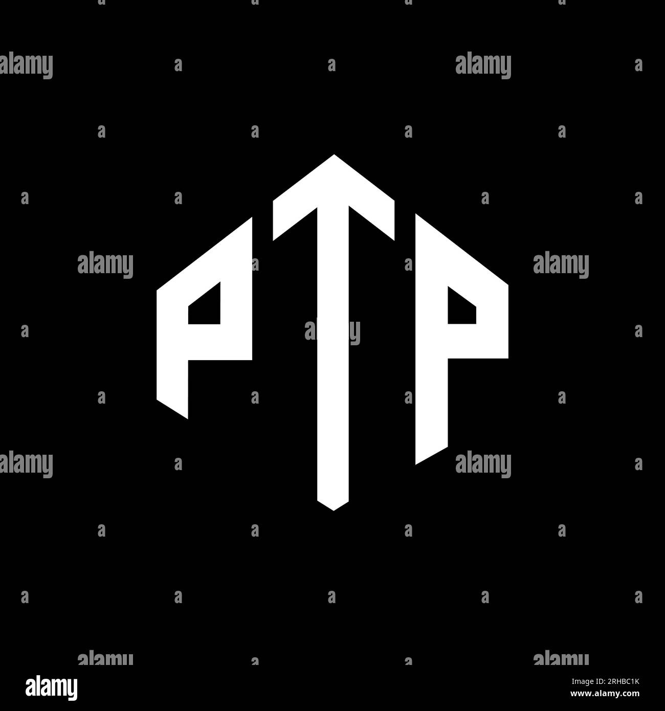 PTP letter logo design with polygon shape. PTP polygon and cube shape ...
