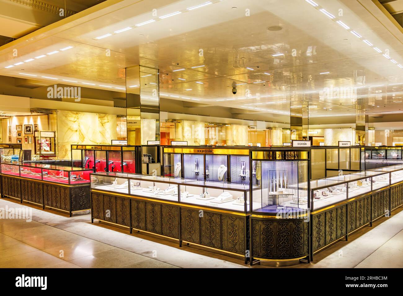 London, UK - May 23,2023: Interior of Harrods, the London’s most famous ...