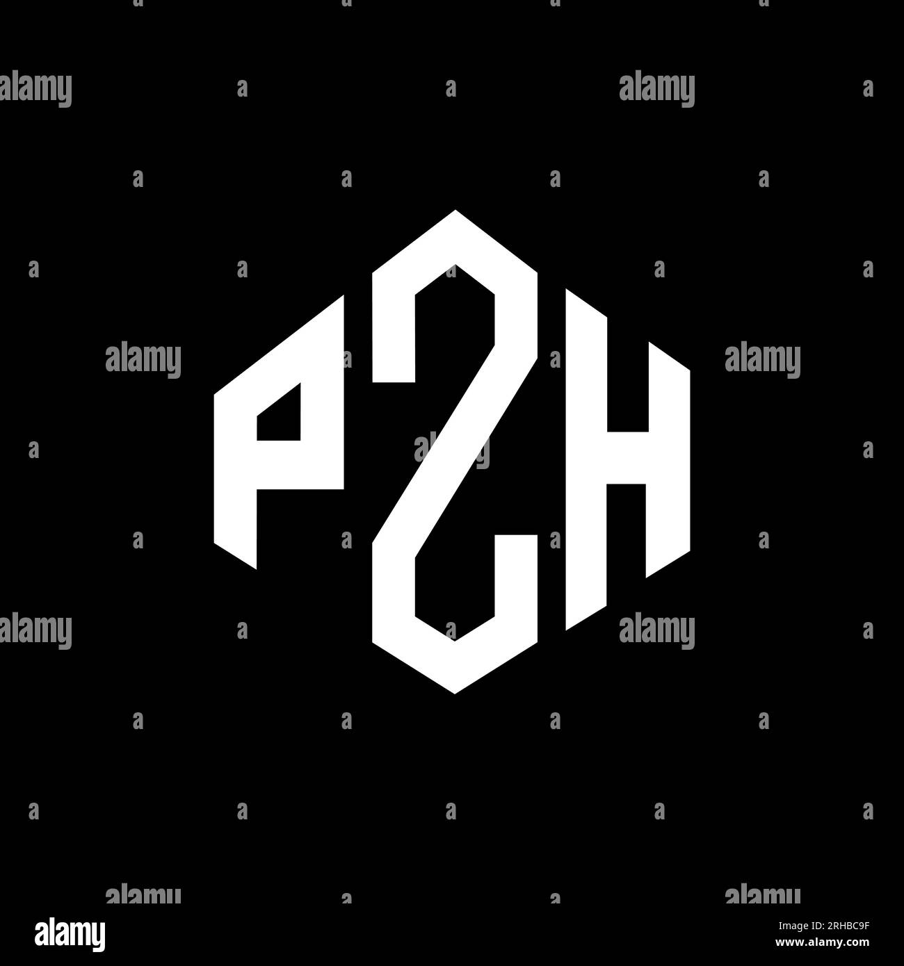 Pzh logo design Stock Vector Images - Alamy