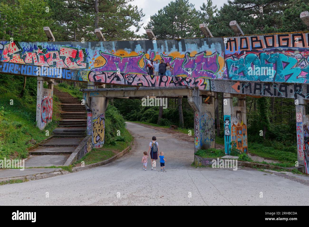 Abandoned olympic bobsled track hi-res stock photography and images - Alamy