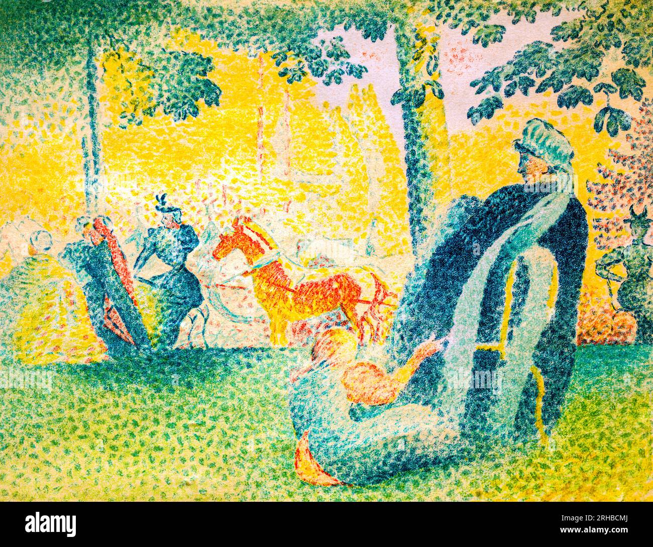 In the Park painting in high resolution by Henri-Edmond Cross. Original ...