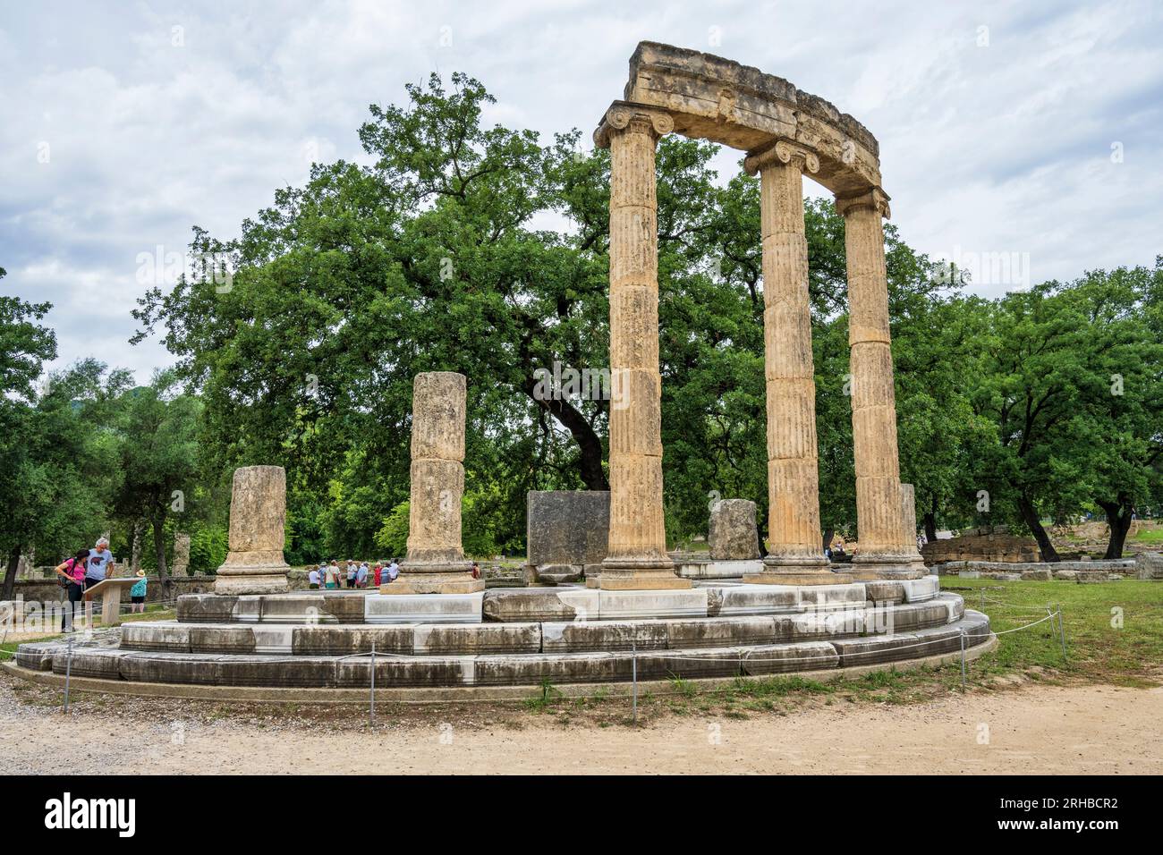 The Philippeion, an ionic circular memorial to Philip’s family at ...