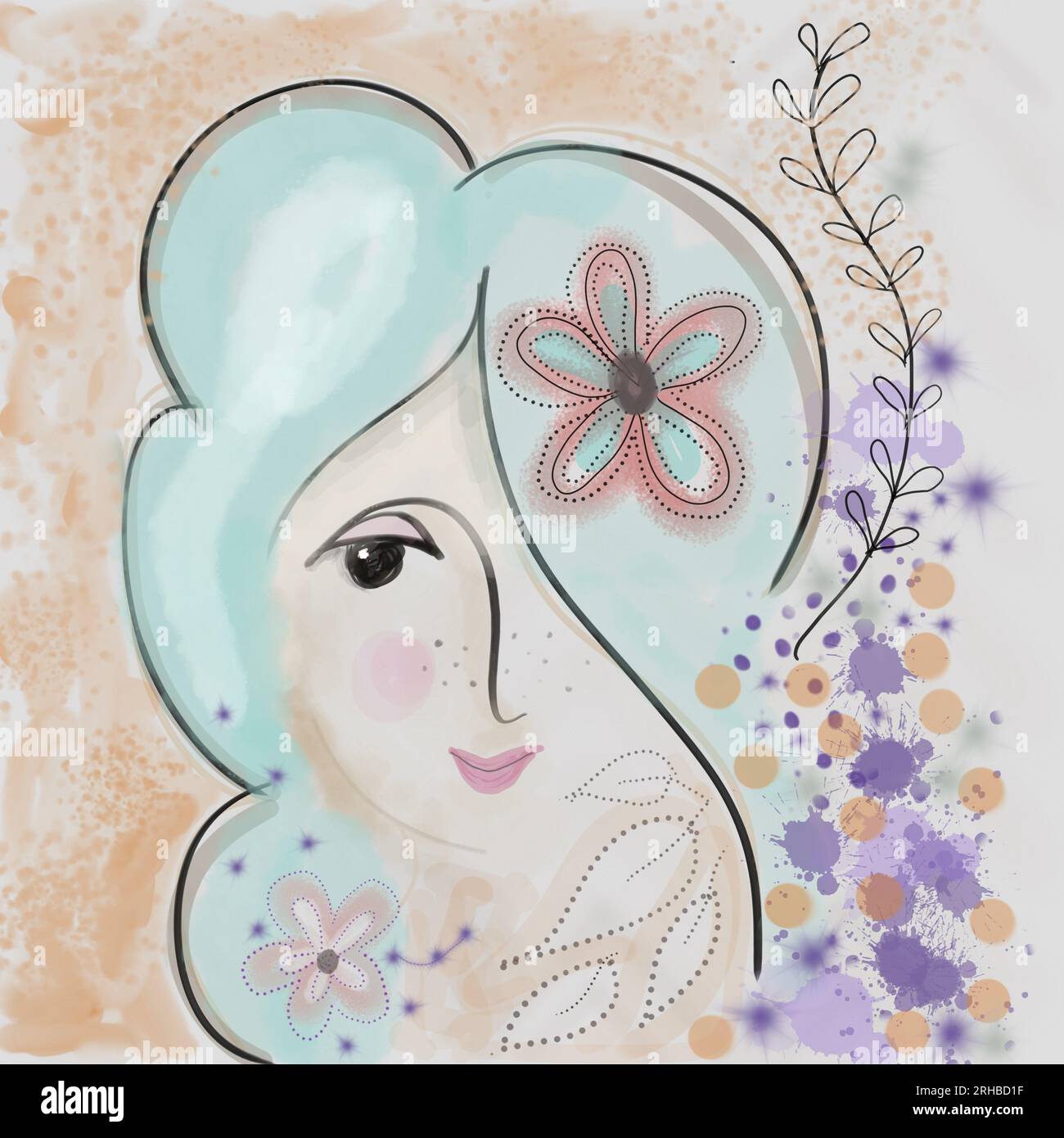 Aurora é uma arte digital Stock Photo - Alamy