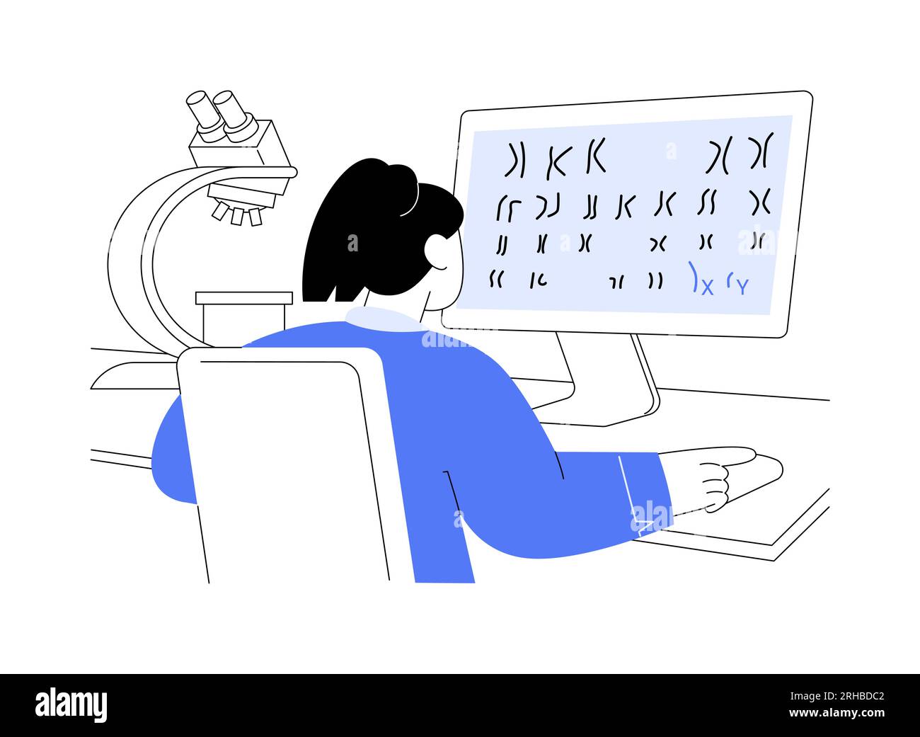 Karyotyping abstract concept vector illustration Stock Vector Image ...