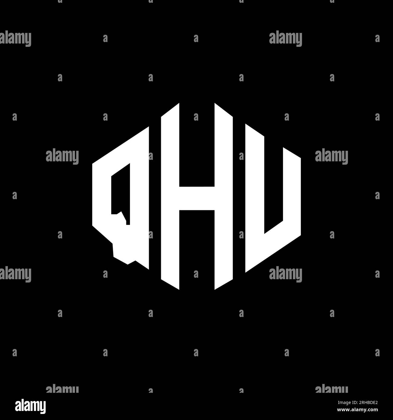 Qhu logo design hi-res stock photography and images - Alamy