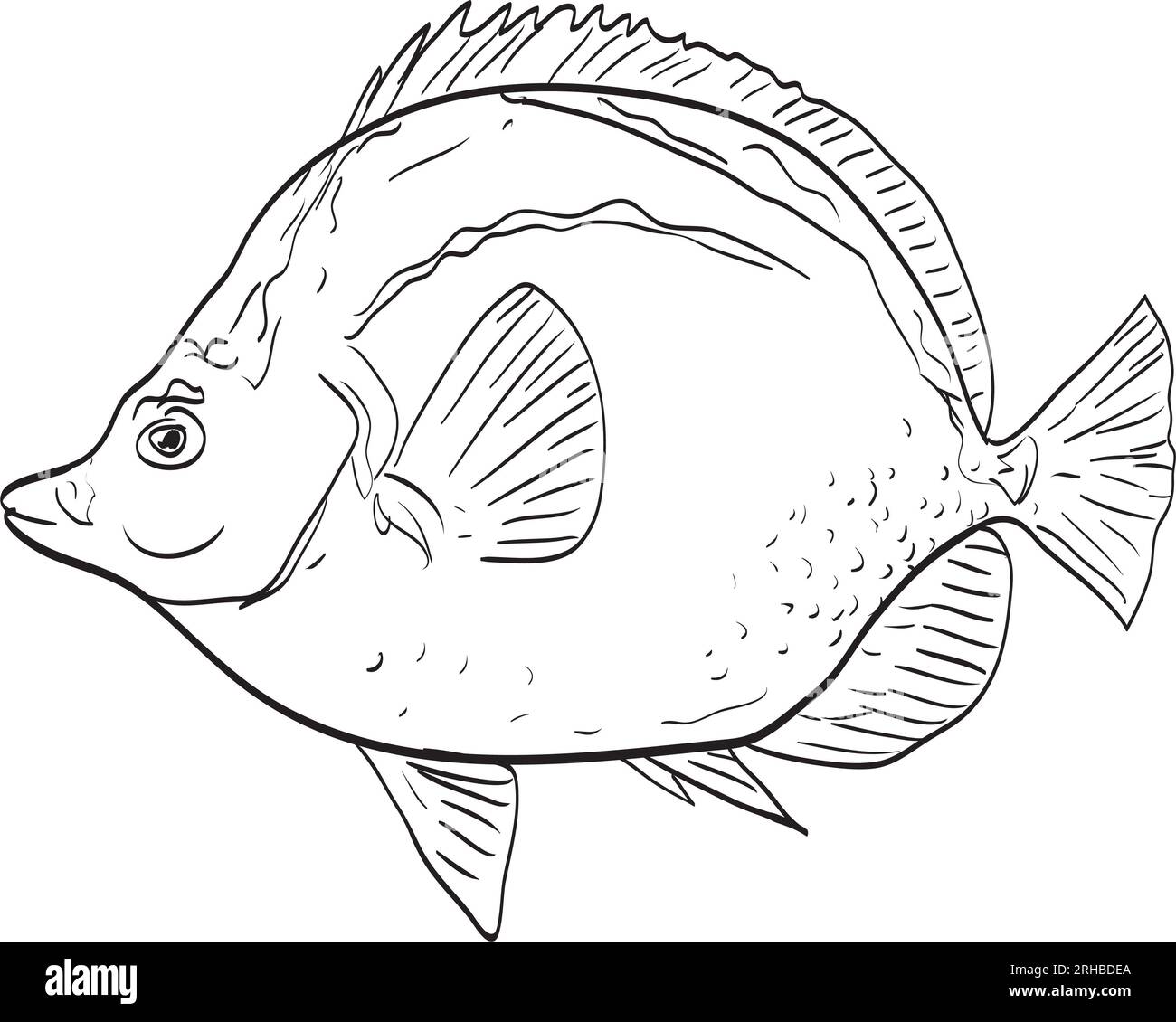 Drawing sketch style illustration of a blacknosed butterflyfish or ...