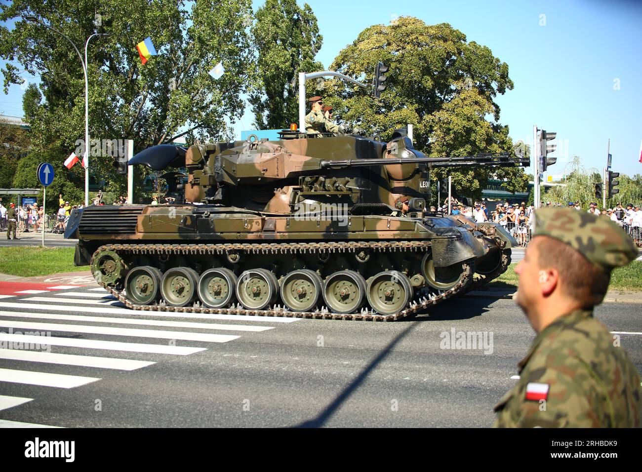 Poland, Warsaw: Romanian Army presents Gepard tanks during Celebration ...